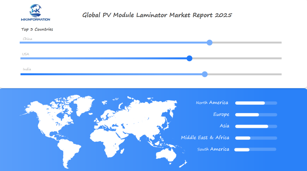 PVモジュールラミネーター市場は、中国、ドイツ、インドで大きな成長を遂げ、1.22年までに2025億XNUMX万ドルに達する見込み - WK Information
